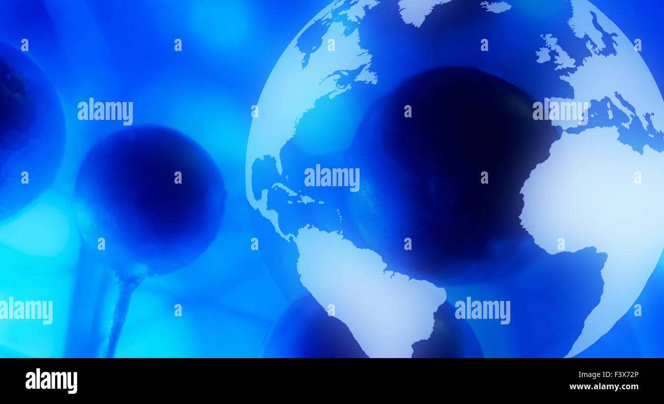 World blue abstract background Stock Photo - Alamy