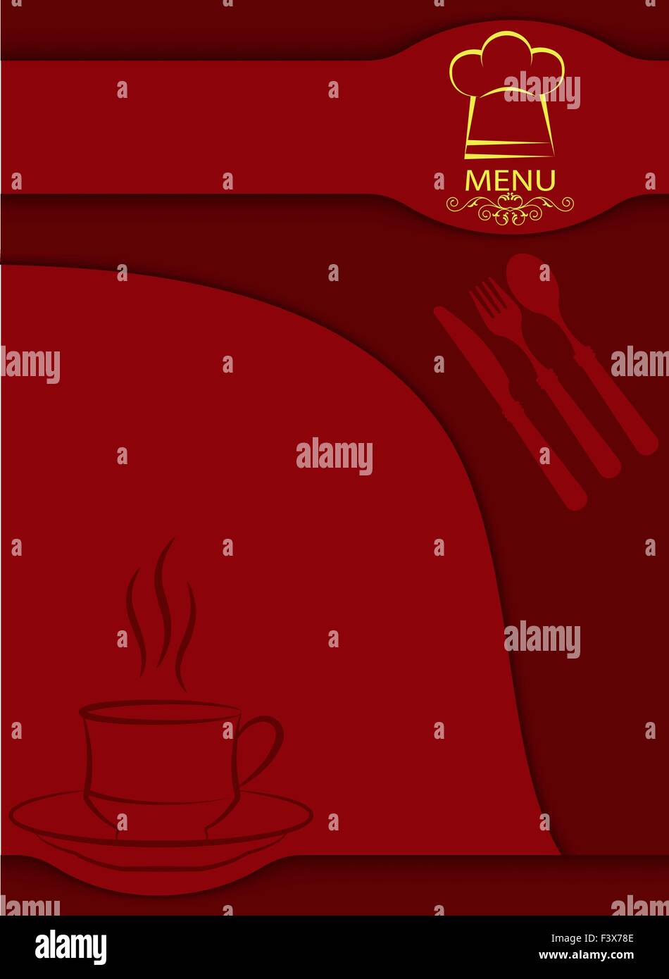 Menu Card Design Template Stock Vector Image & Art - Alamy
