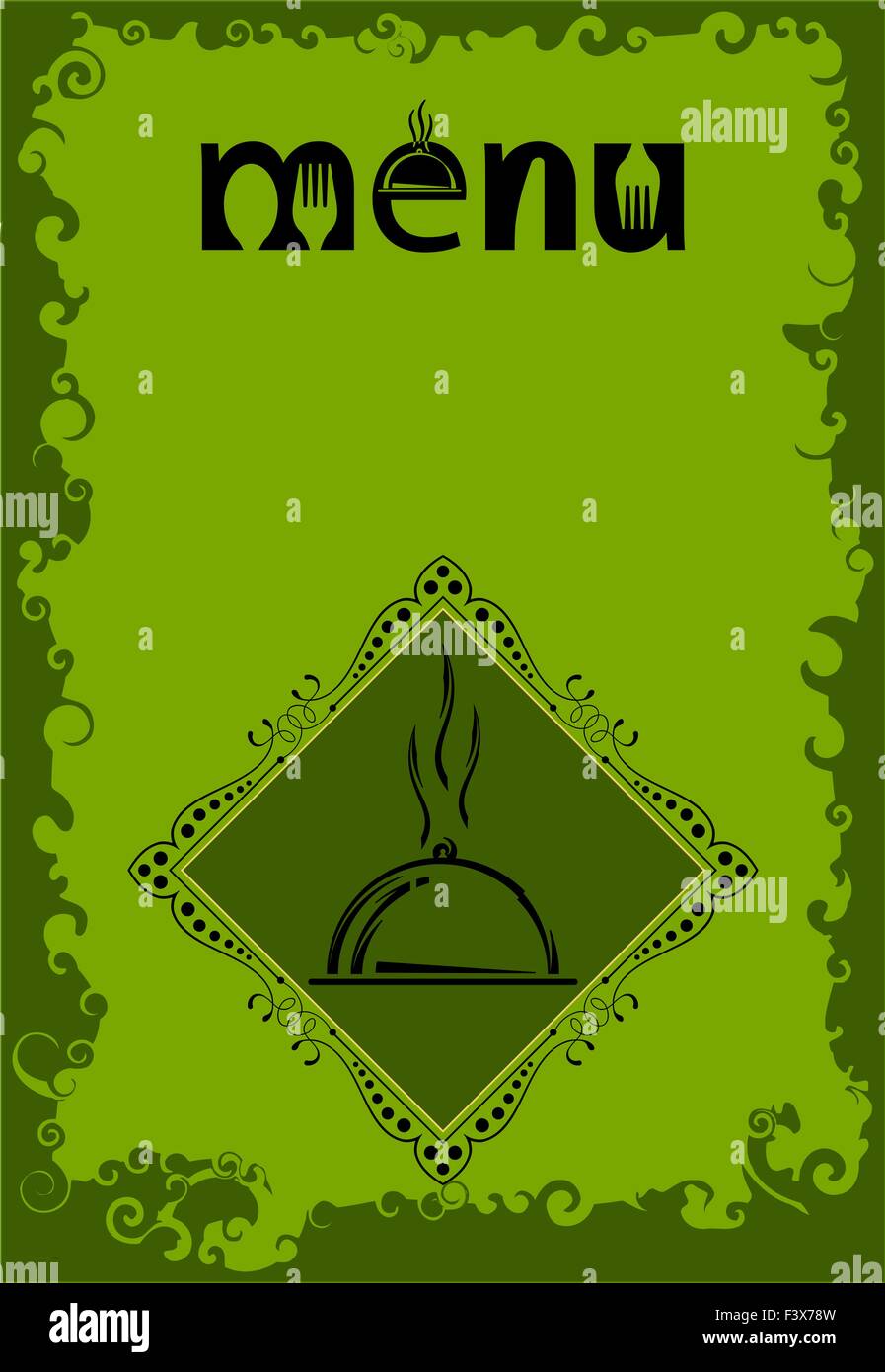 Menu Card Design Template Vector Art Stock Vector Image & Art - Alamy