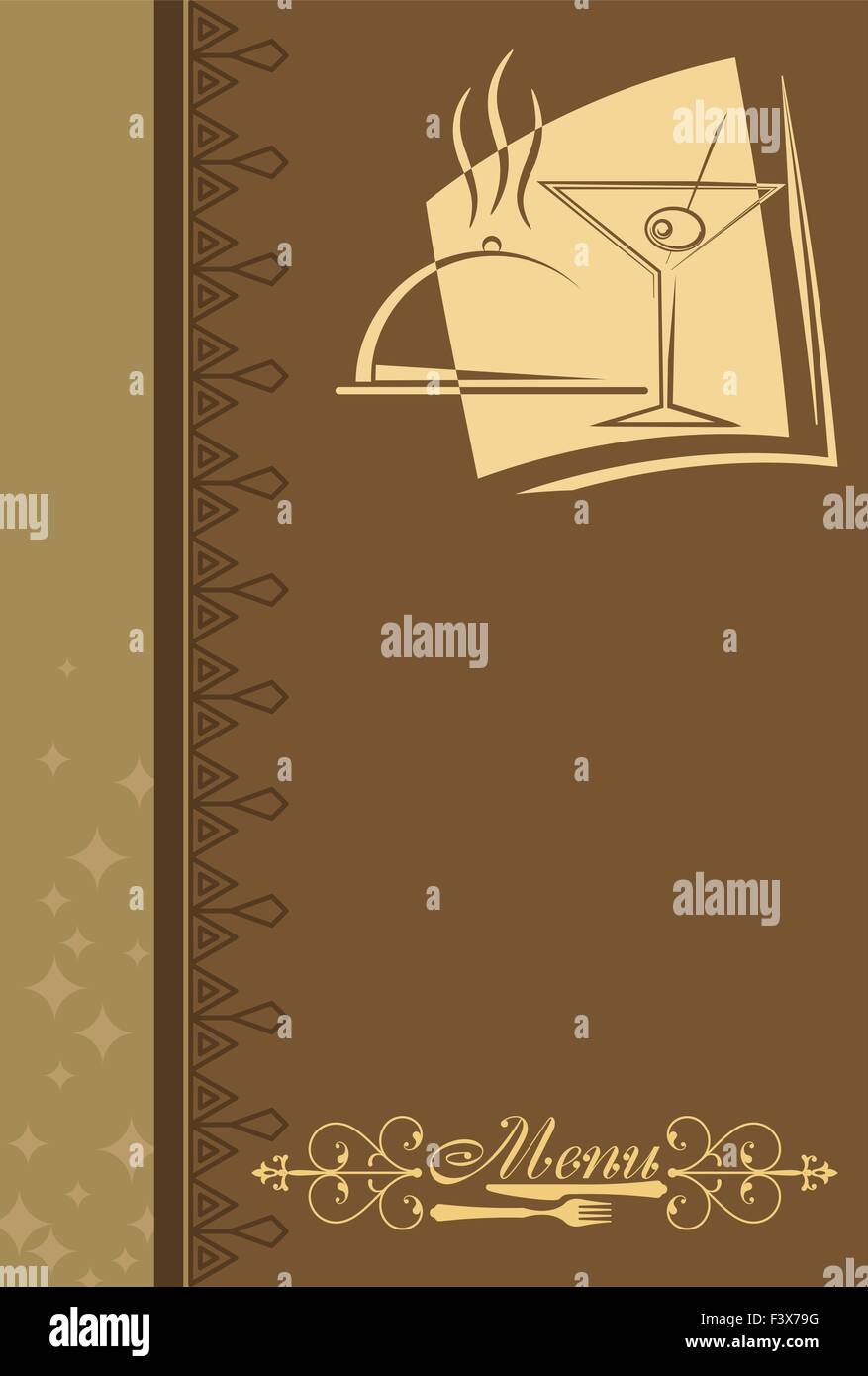 Menu Card Design Template Vector Art Stock Vector Image & Art - Alamy