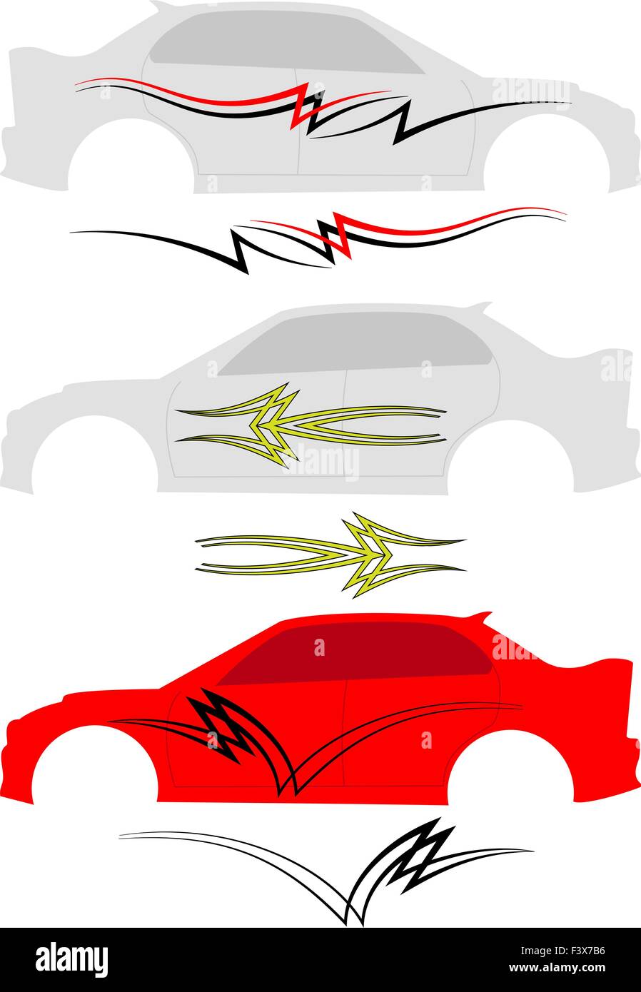 Vehicle Graphics, Stripe : Vinyl Ready Vector Art Stock Vector Image ...