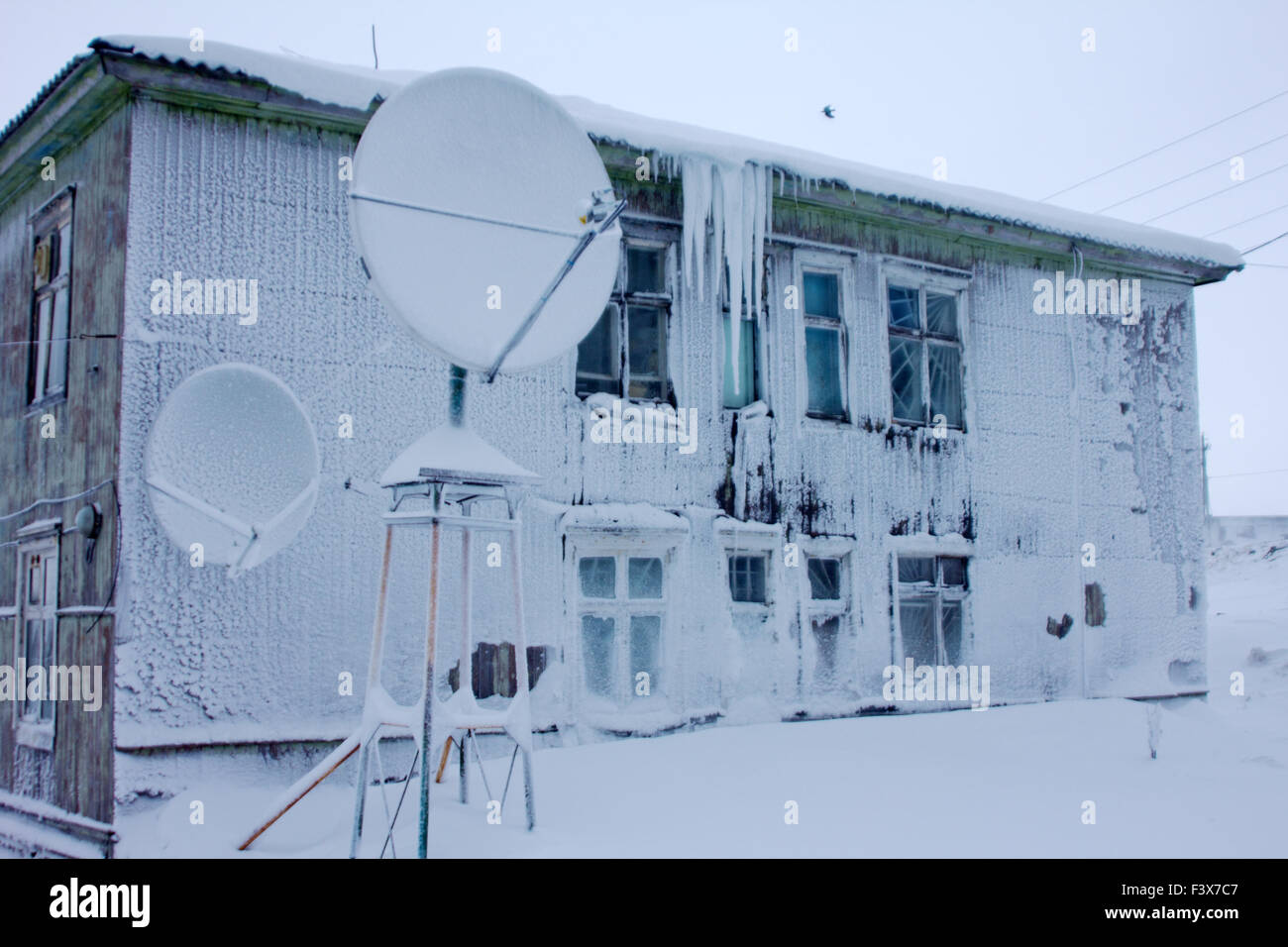 The frozen house Stock Photo - Alamy