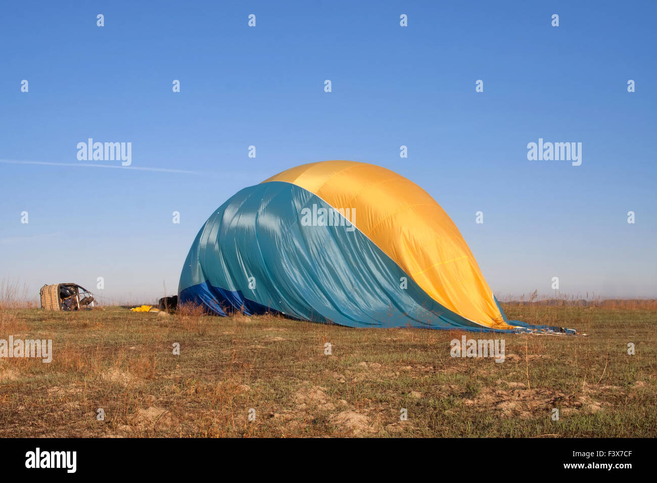 Blown balloon after flight Stock Photo - Alamy