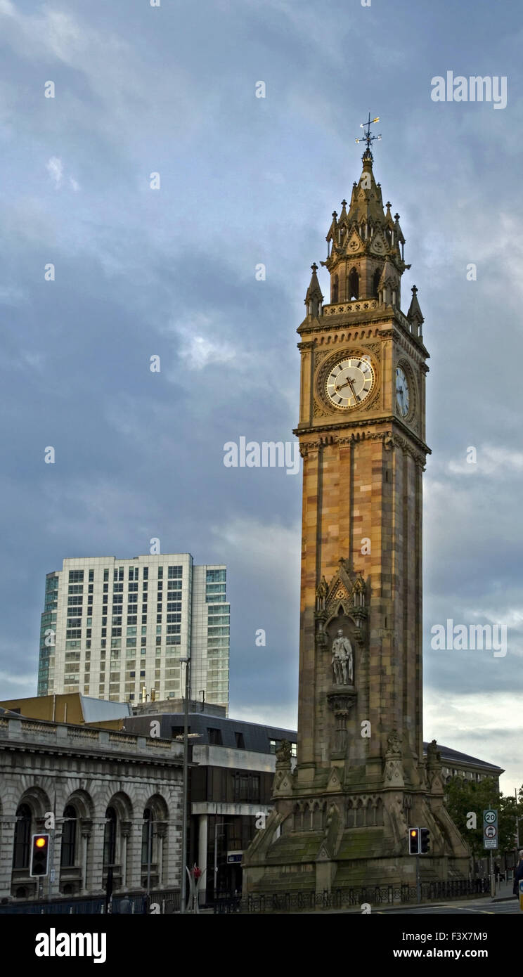Albert Memorial Clock Tower, Belfast Stock Photo - Alamy