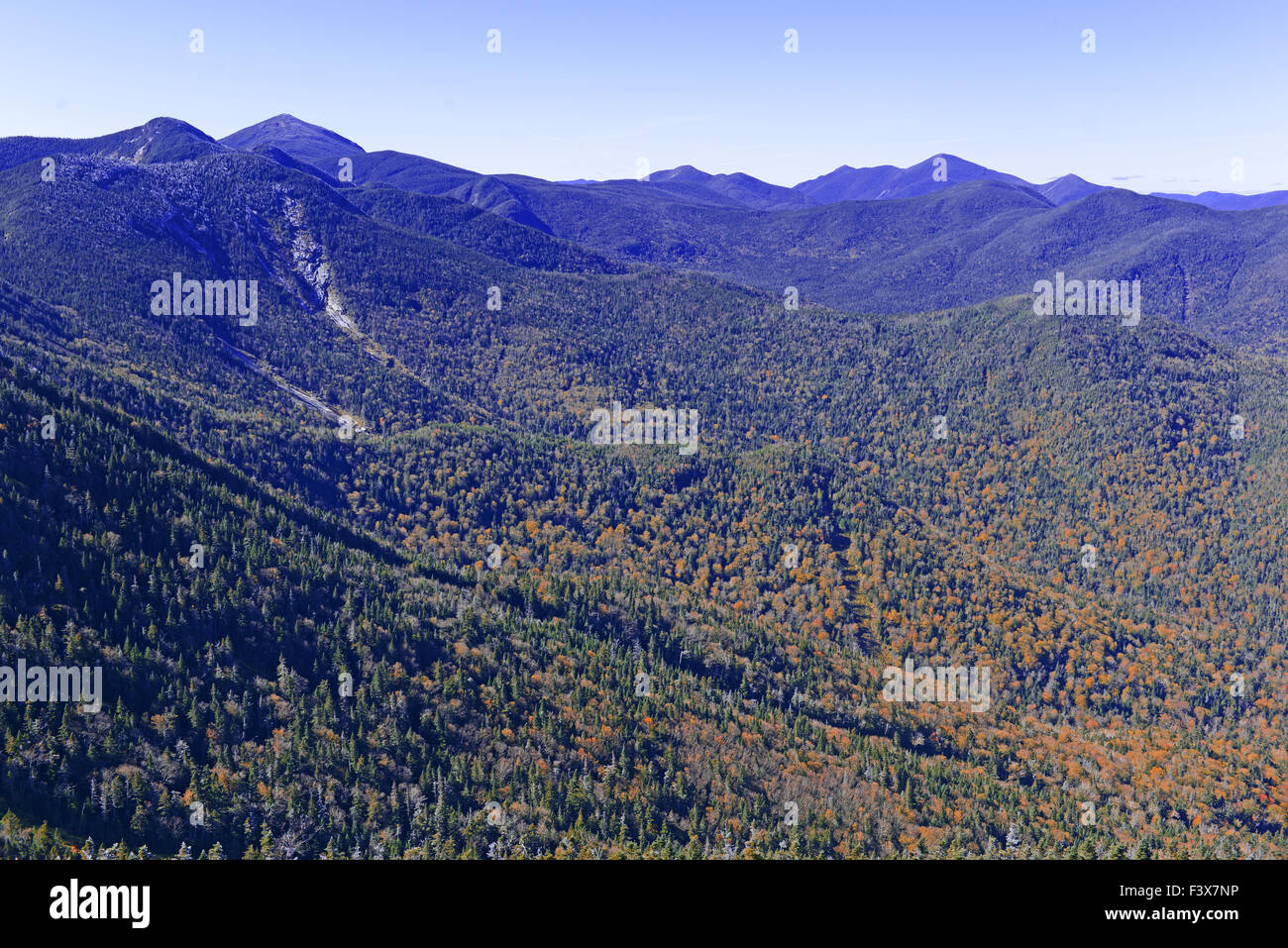 Alpine landscape as seen while climbing Gothics Mountain, Adirondacks ...