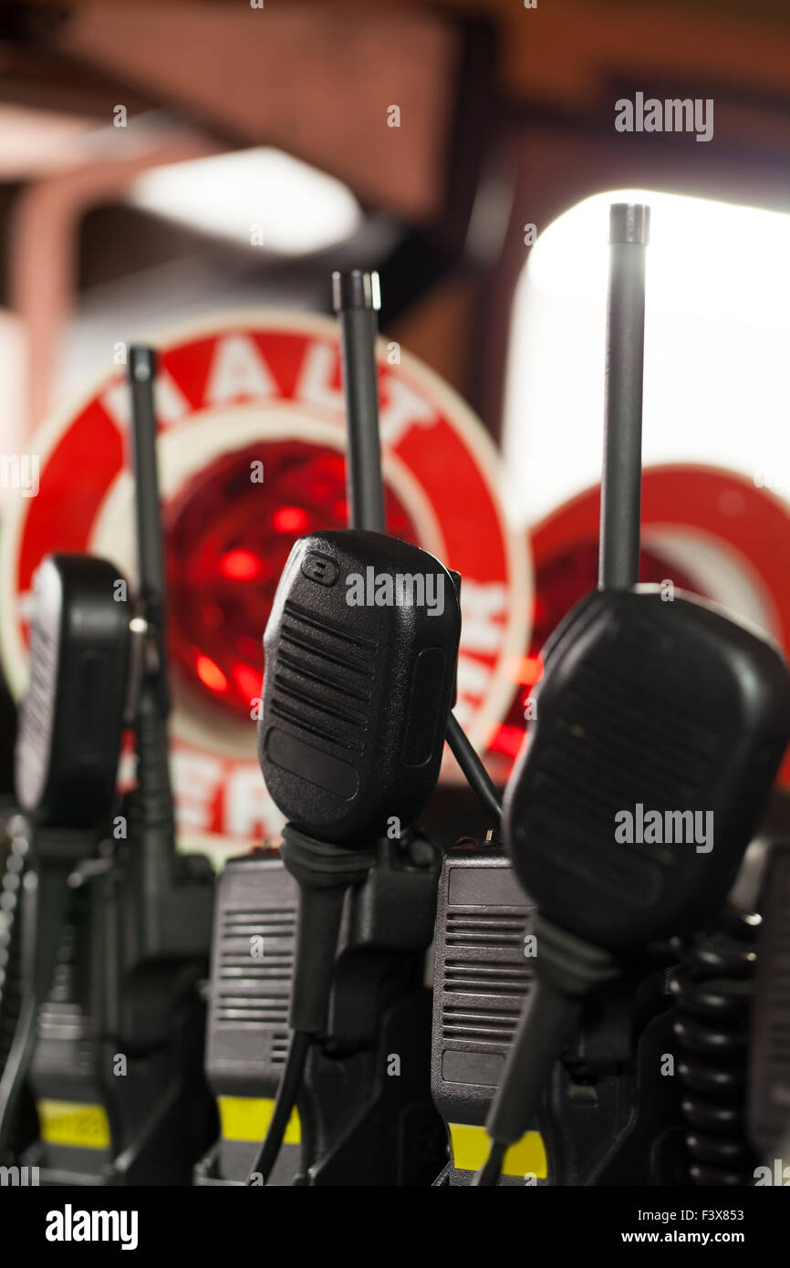 Fire trucks with radios hi-res stock photography and images - Alamy