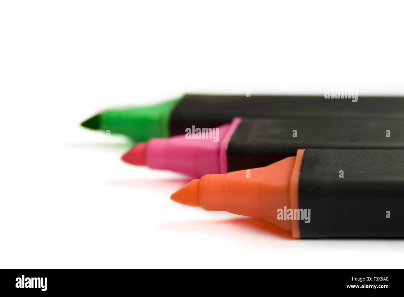 Ink markers macro Stock Photo - Alamy