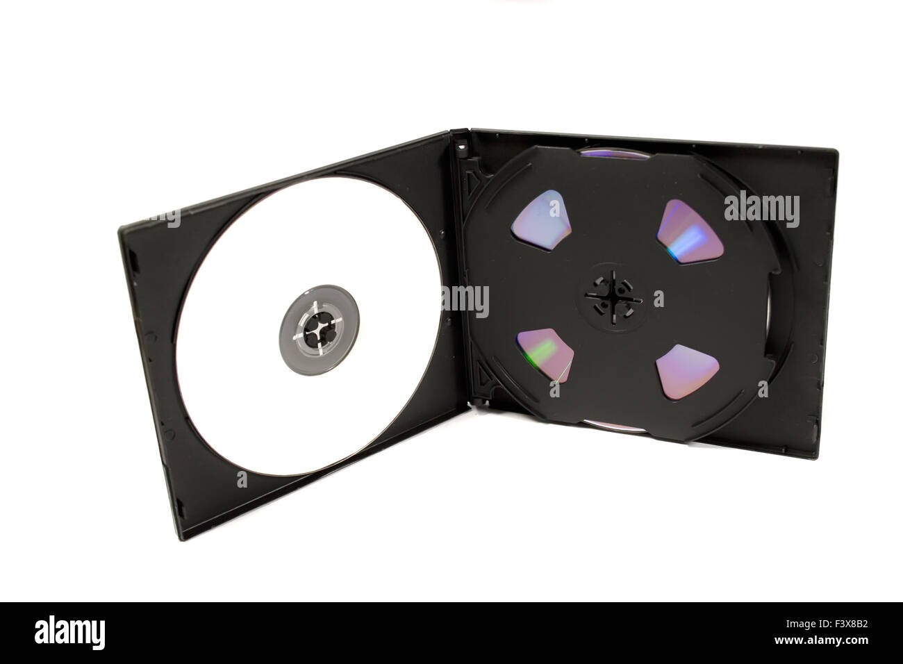 CD DVD case with white cds Stock Photo - Alamy