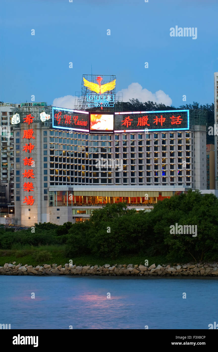 The Greek Mythology casino hotel Stock Photo - Alamy