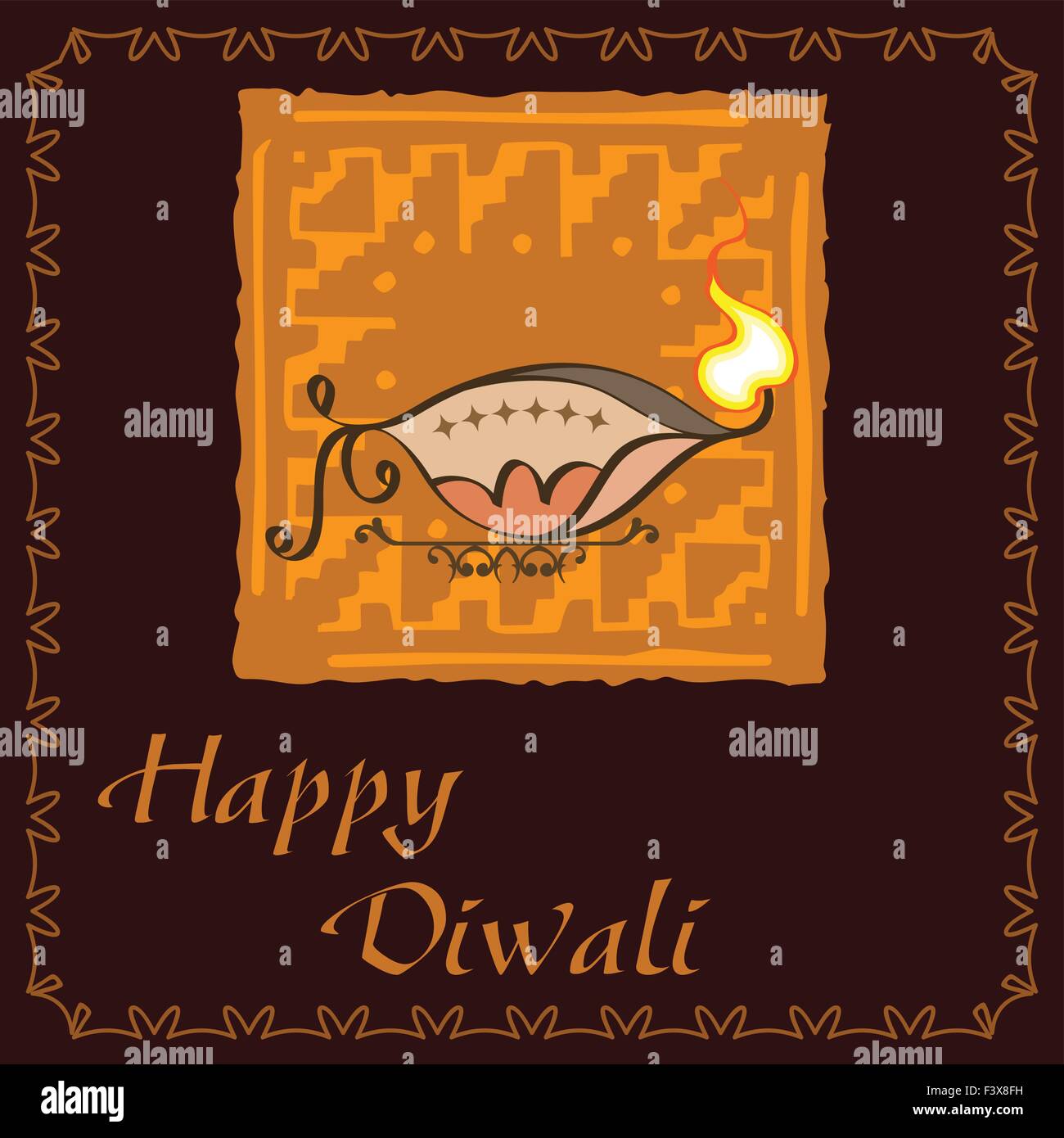 Diwali Greeting Design Vector Art Stock Vector Image & Art - Alamy