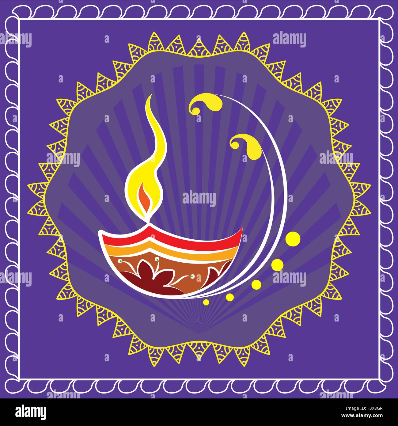 Diwali Greeting Design Vector Art Stock Vector Image & Art - Alamy