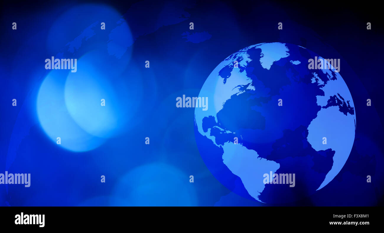 Internet world concept blue background Stock Photo - Alamy