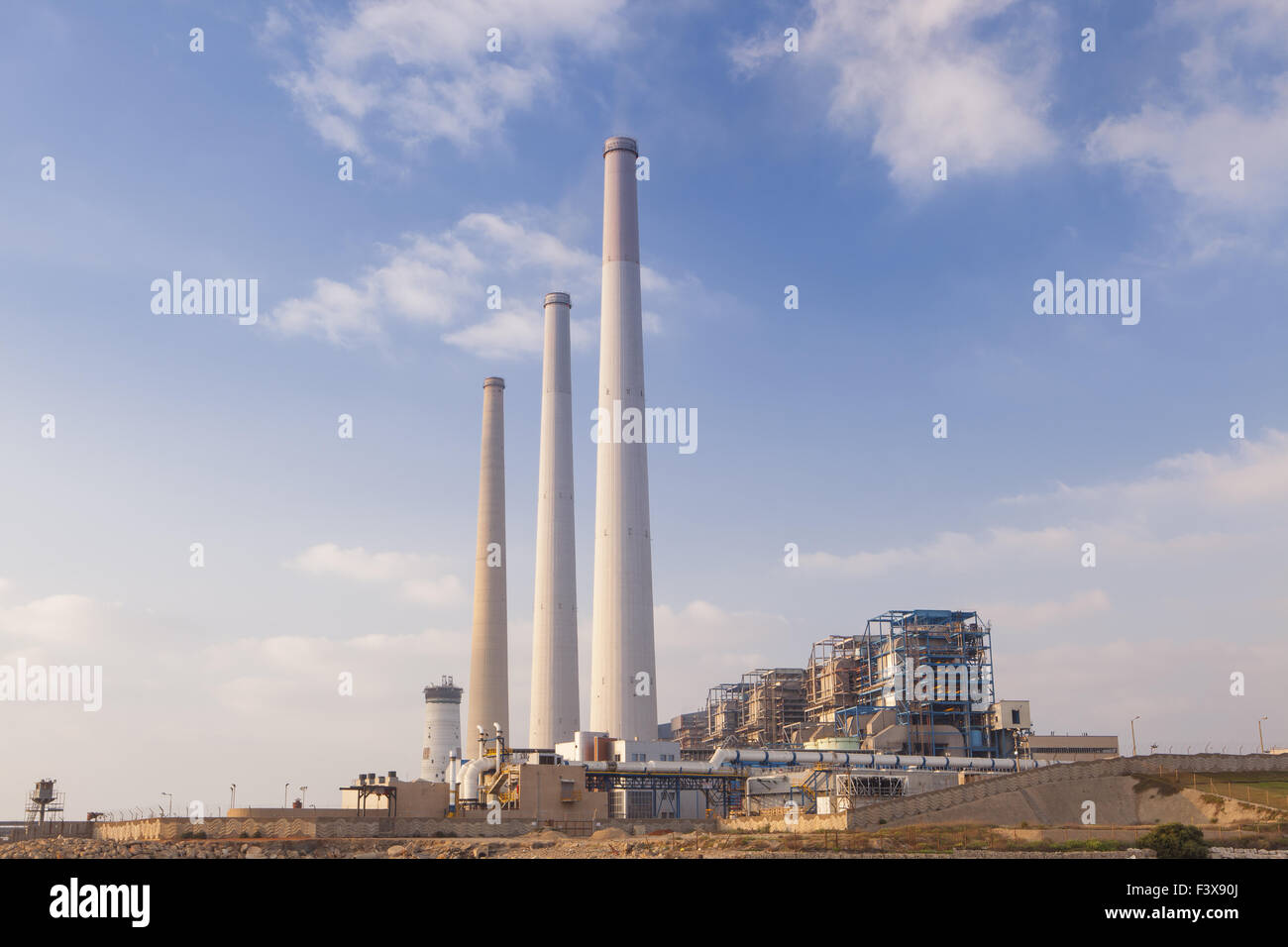 Power plant at sunset Stock Photo - Alamy