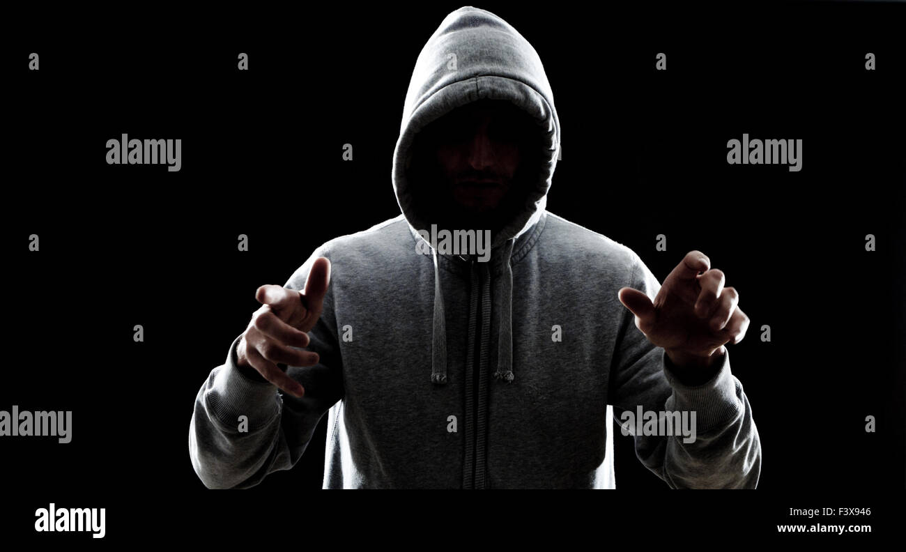 Video game player at night Stock Photo - Alamy