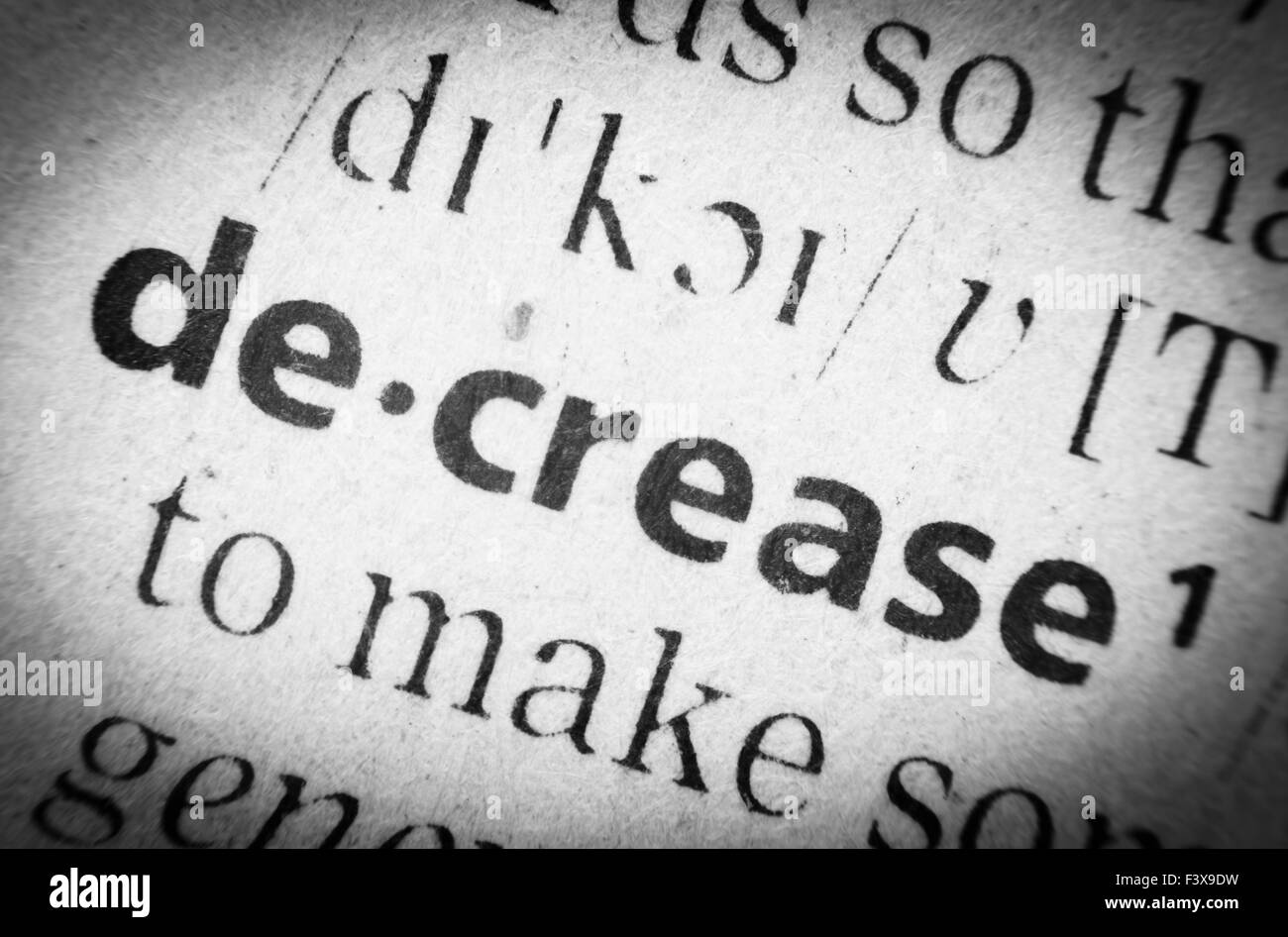 Decrease hi-res stock photography and images - Alamy