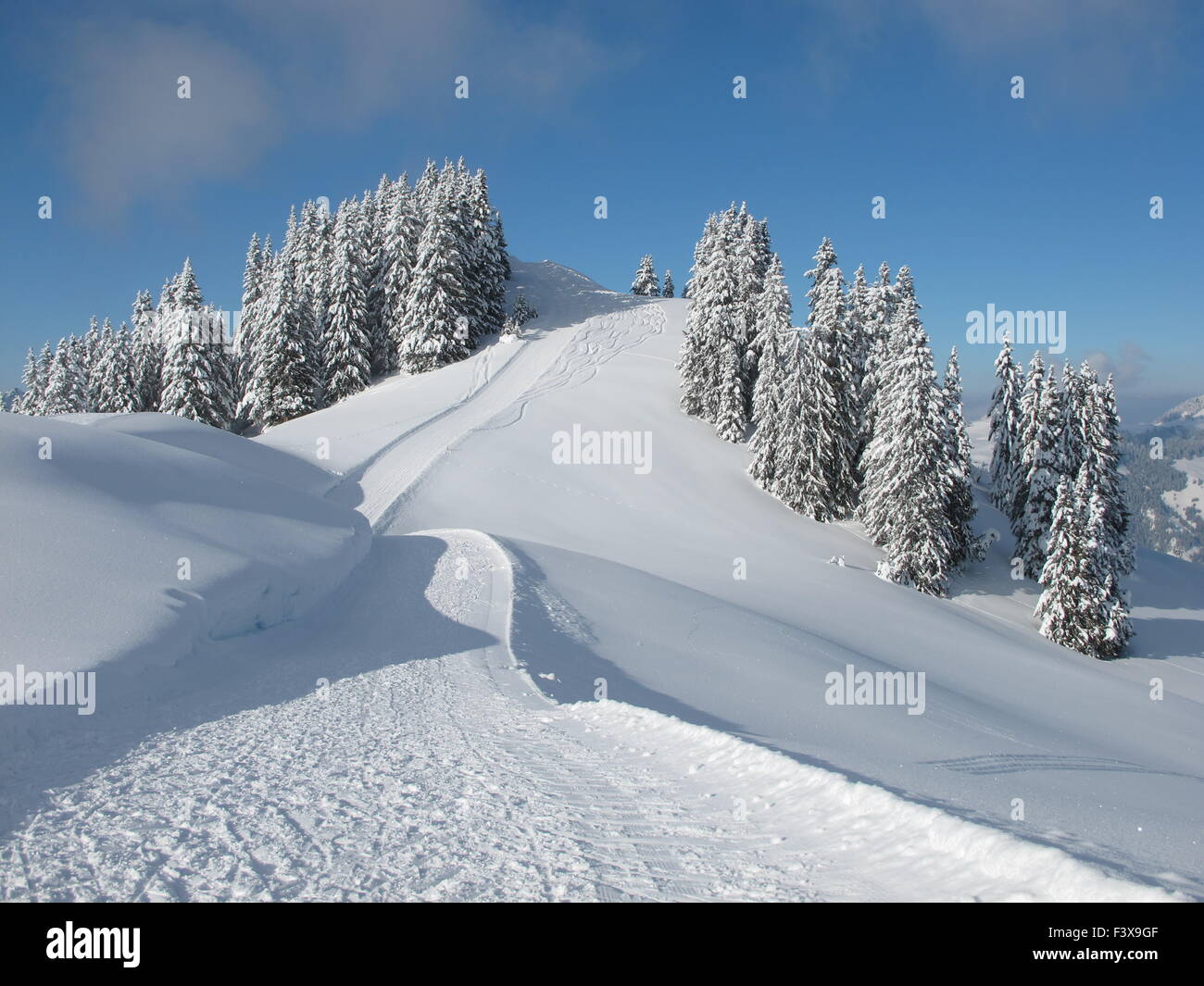 Snow covered slope hi-res stock photography and images - Alamy