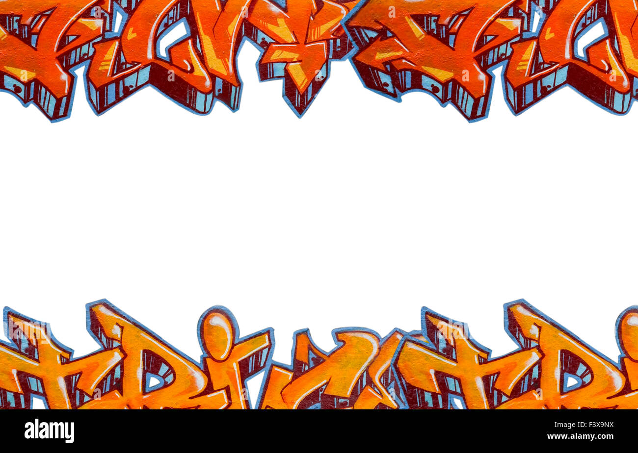 Graffiti isolated background Stock Photo - Alamy