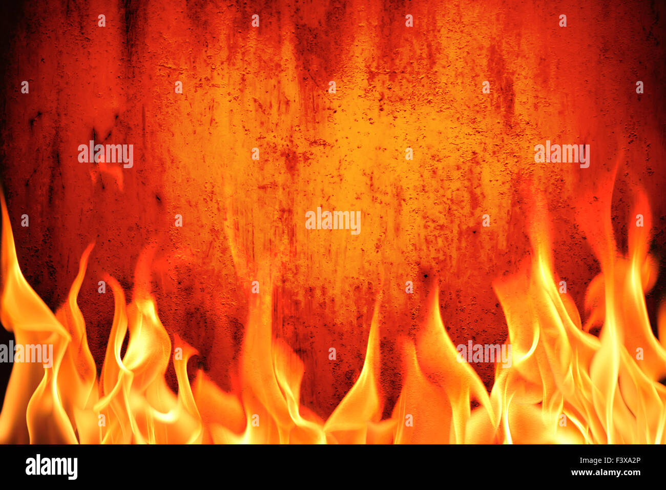 Red Fire Grunge Background
