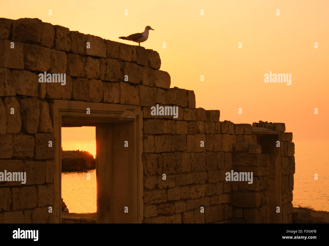 Ancient ruins during sunset Stock Photo - Alamy
