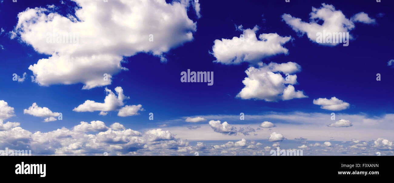Deep blue sky big resolution panoramic photo Stock Photo - Alamy