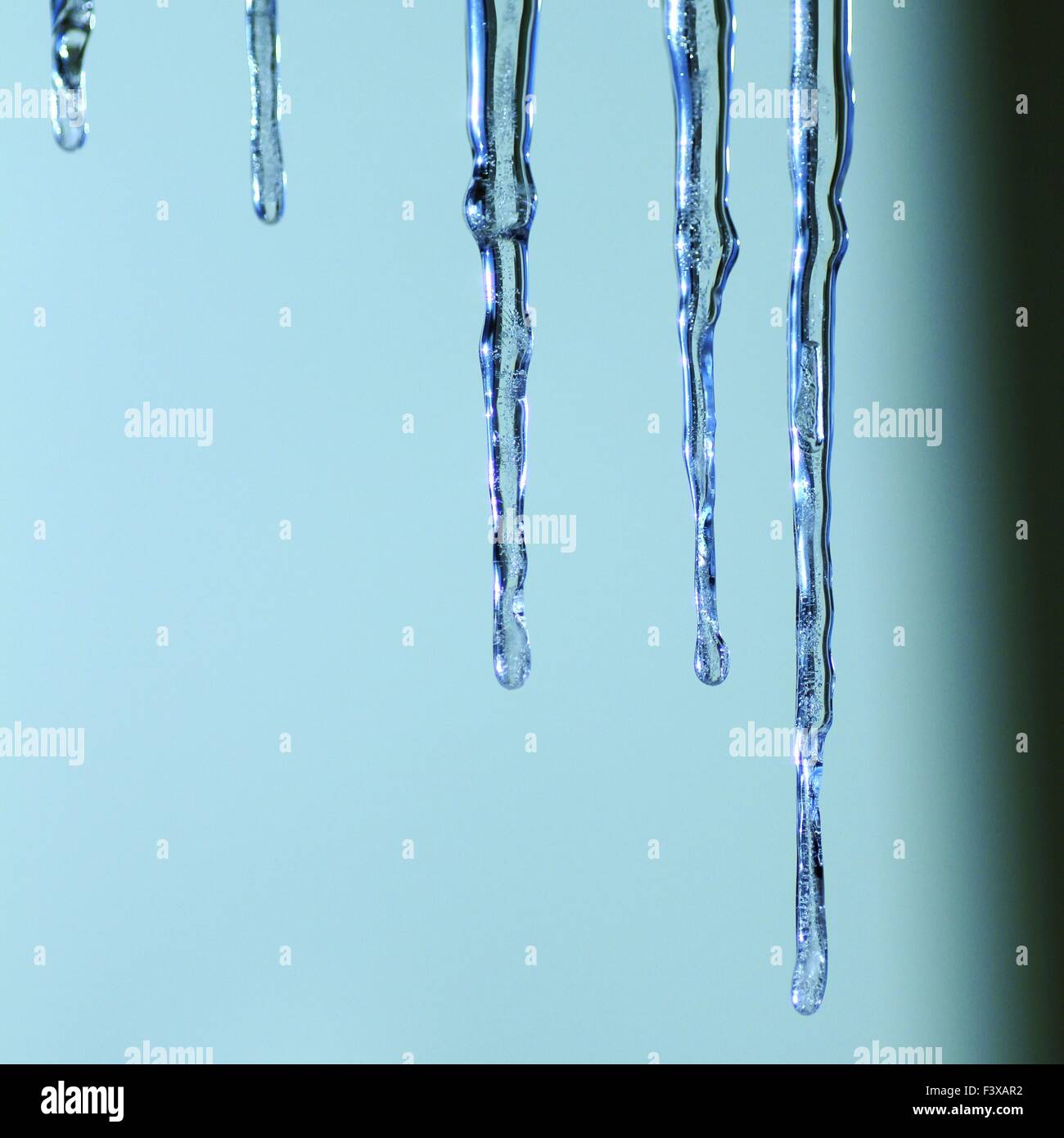 Icicles with air pockets Stock Photo - Alamy