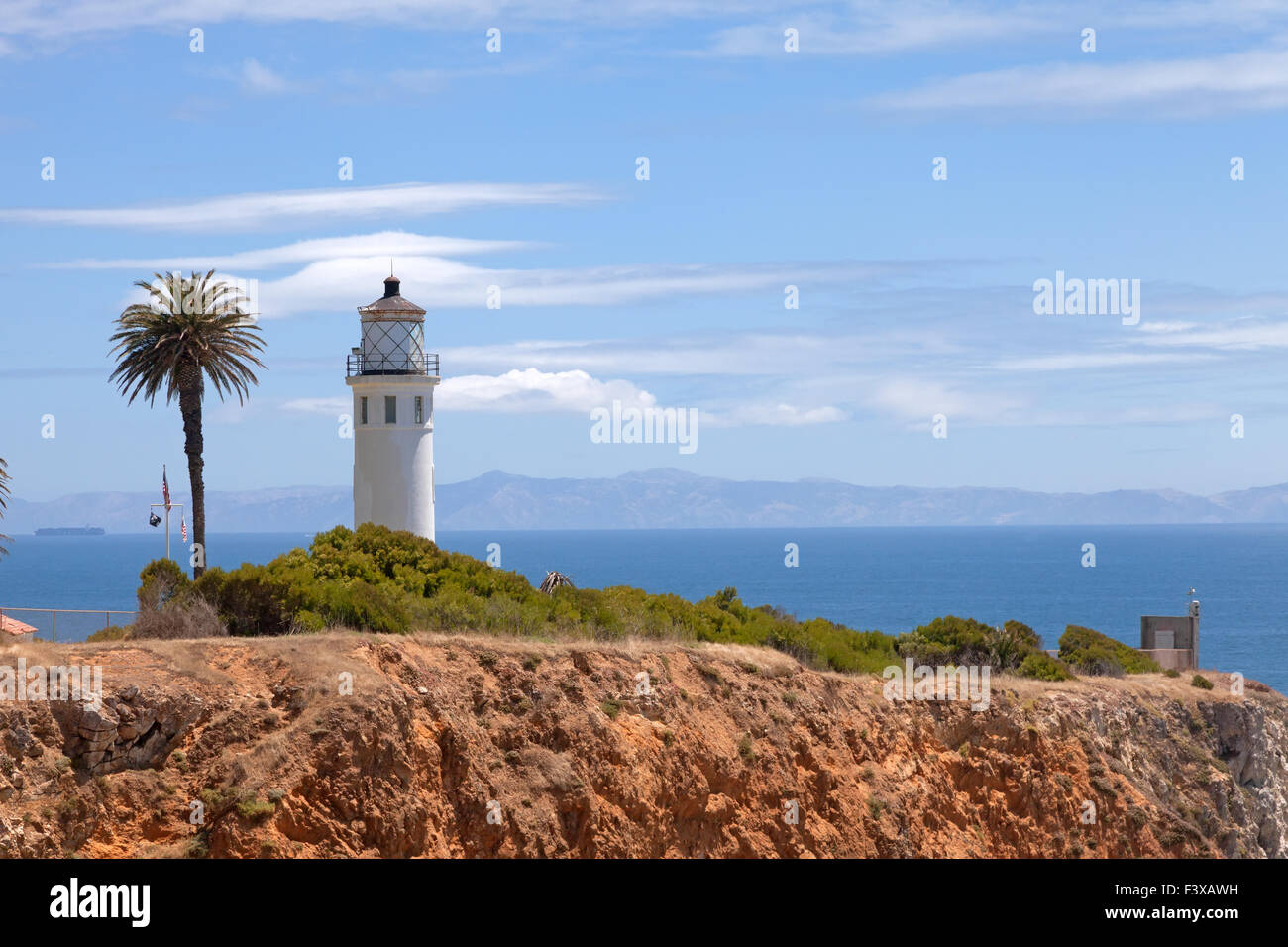 Lighthouse on the hill Stock Photo - Alamy