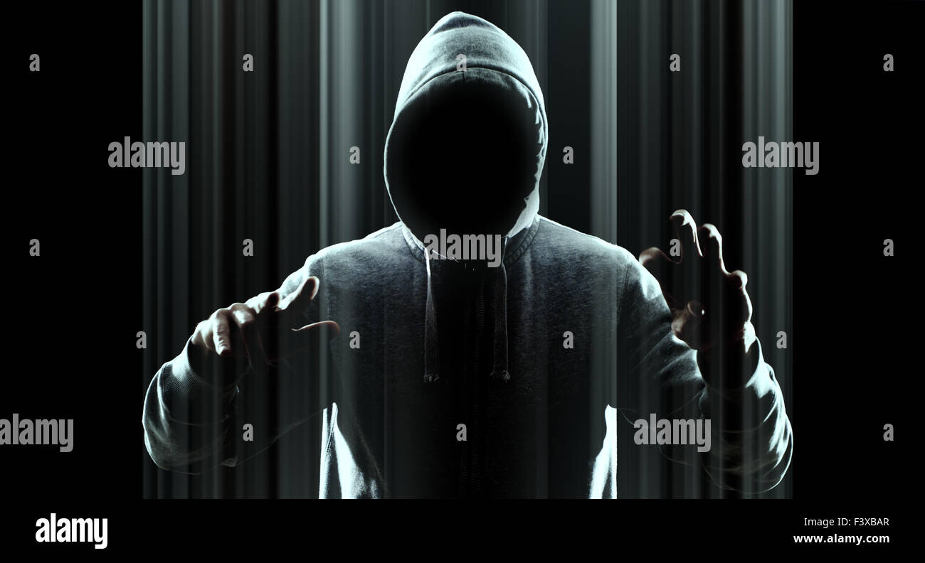Man hacker hacking computer concept Stock Photo - Alamy