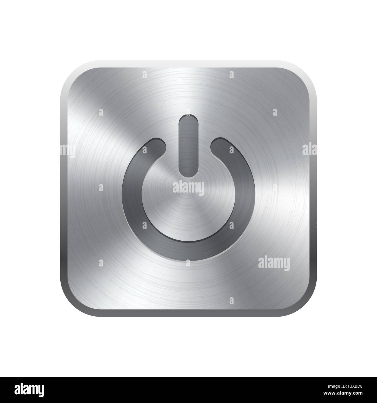 Realistic metal button Stock Photo - Alamy