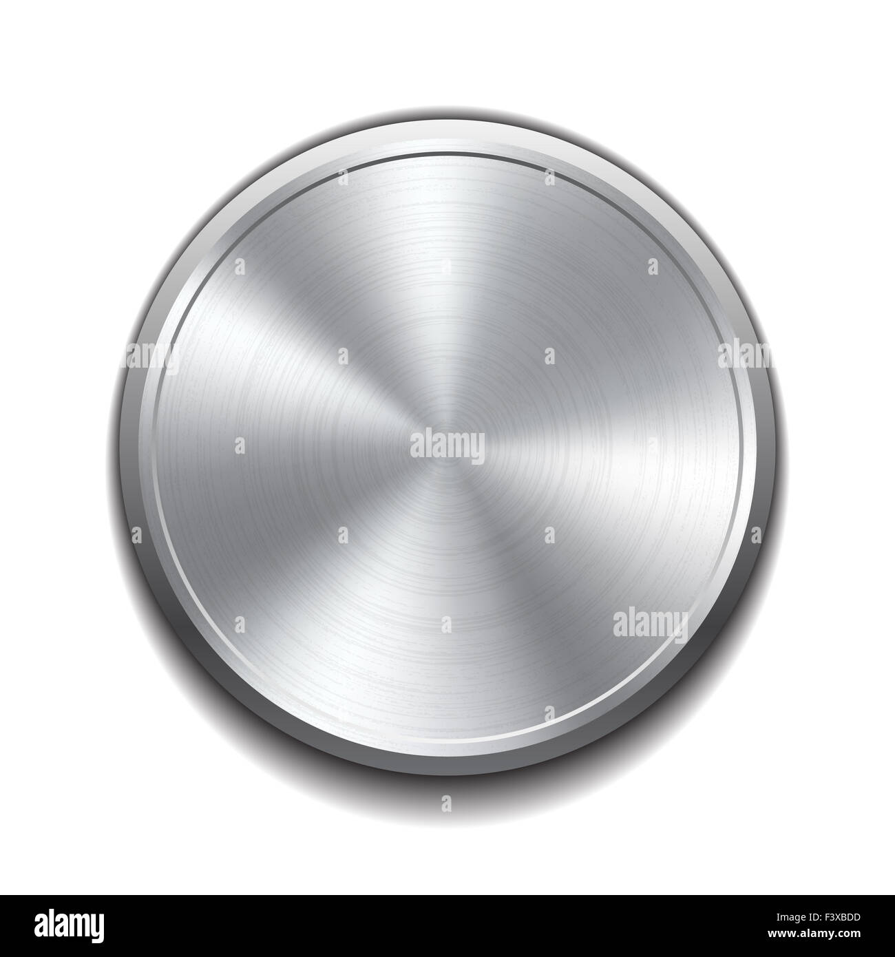 Realistic metal button Stock Photo - Alamy