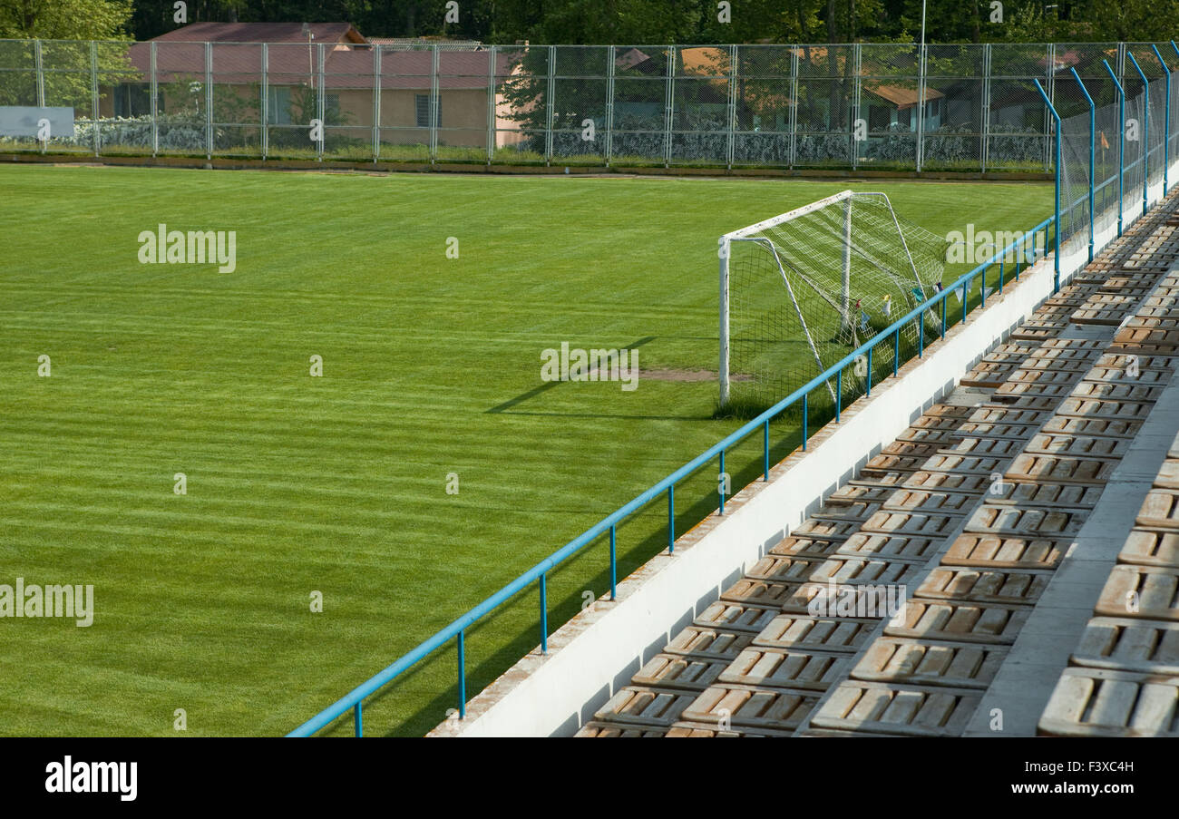 Empty football stadium Stock Photo - Alamy