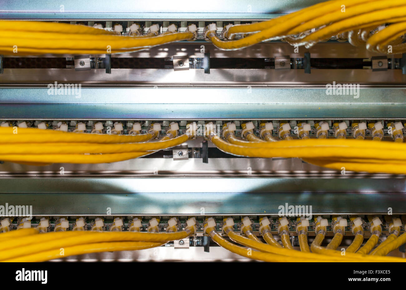 IT server patch panel detail Stock Photo - Alamy