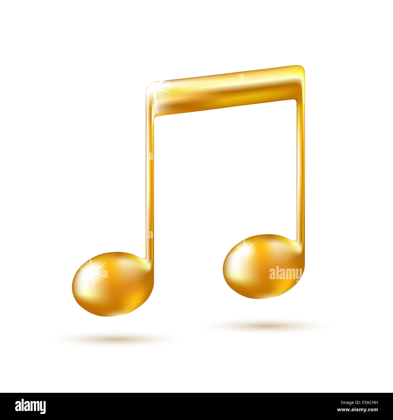 Golden music note sign hi-res stock photography and images - Alamy