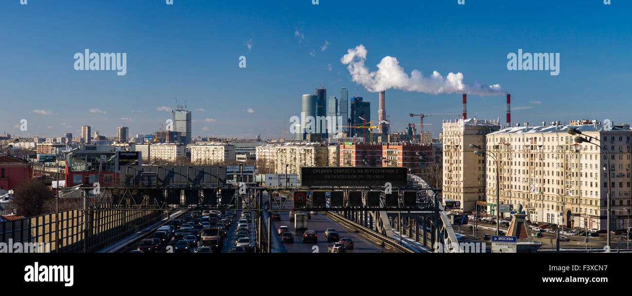 Panorama of Moscow Third Transportation Ring Stock Photo - Alamy