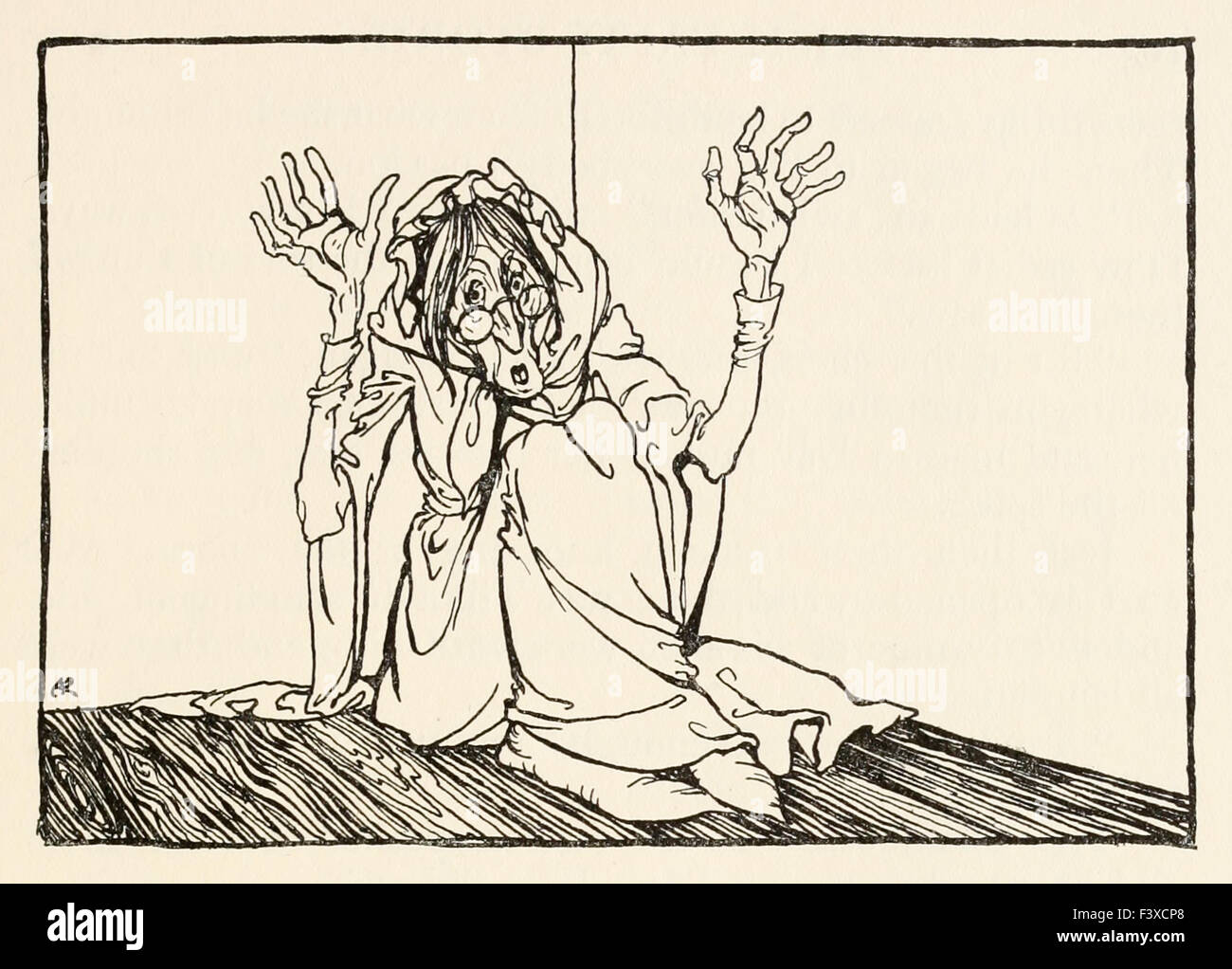 The Hag sat against the wall, from 'Morgan's Frenzy' in 'Irish Fairy ...