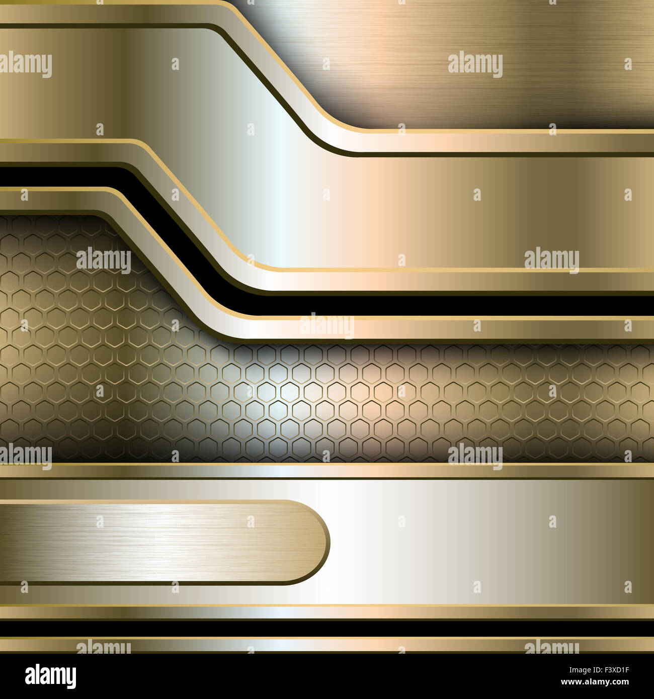 Abstract background, metallic banners Stock Photo - Alamy