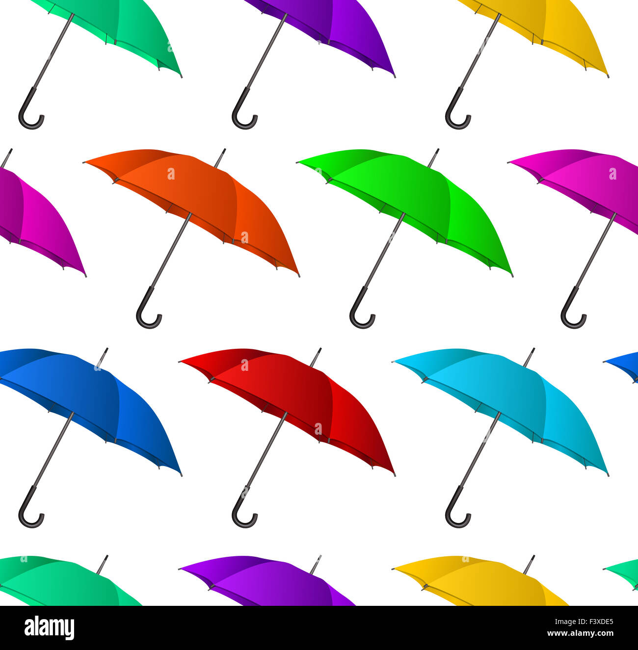 Seamless colorful umbrellas background Stock Photo - Alamy