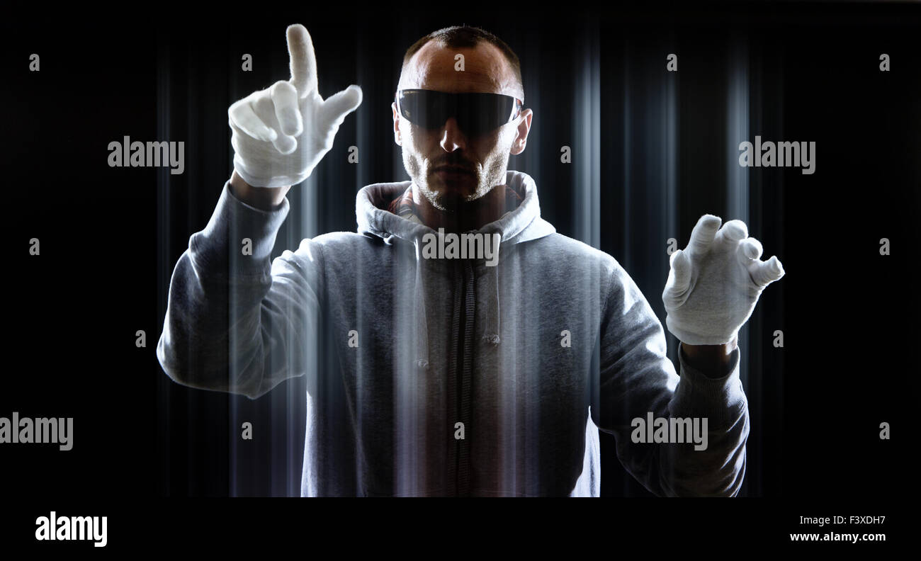 Futuristic internet hacker cybercrime Stock Photo - Alamy