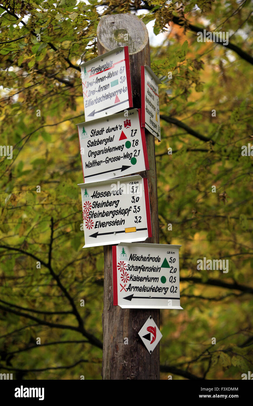 Wegmarkierungen hi-res stock photography and images - Alamy