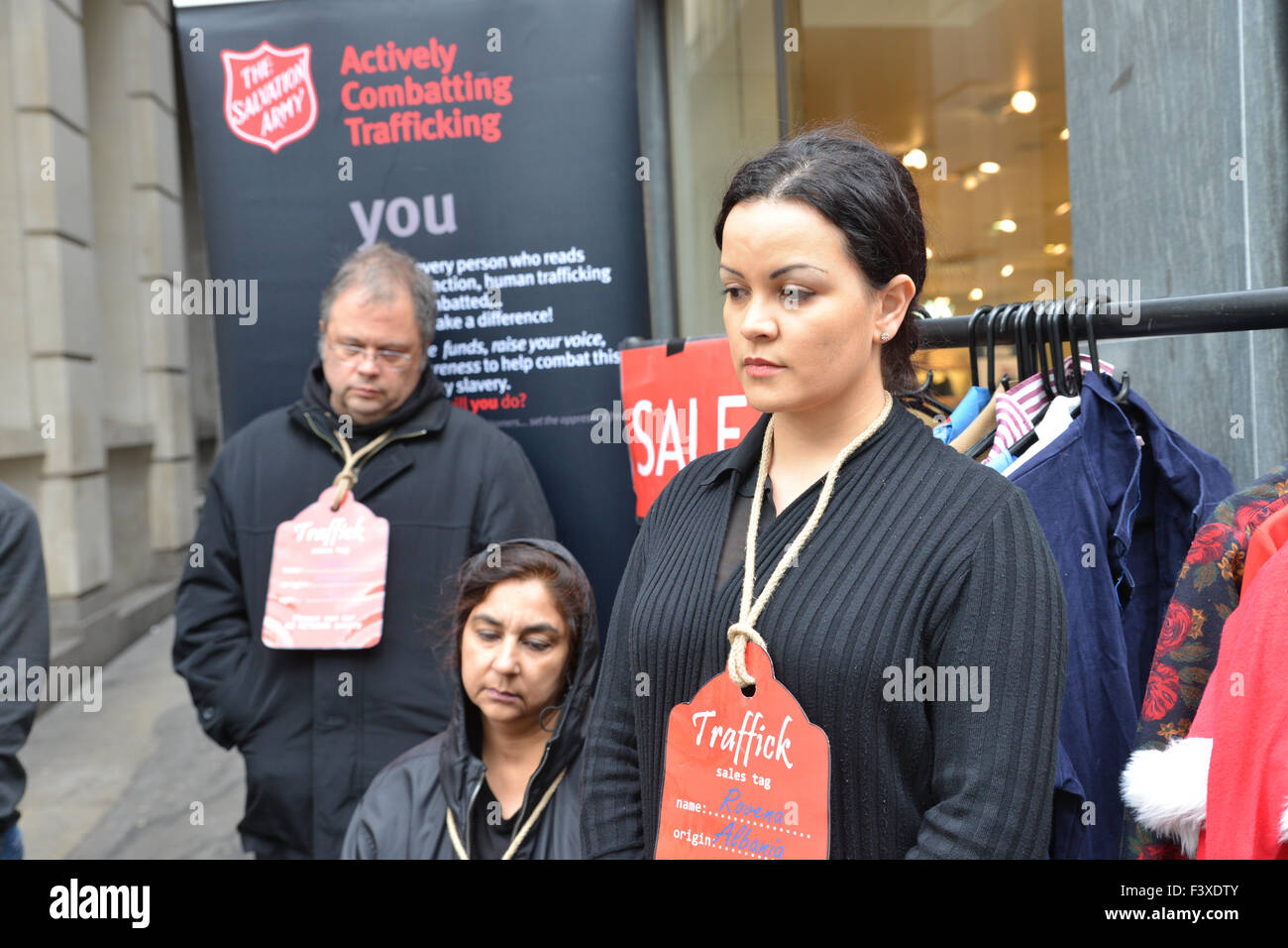 The Salvation Army Modern Day Slaves dramatic reconstruction on Oxford ...