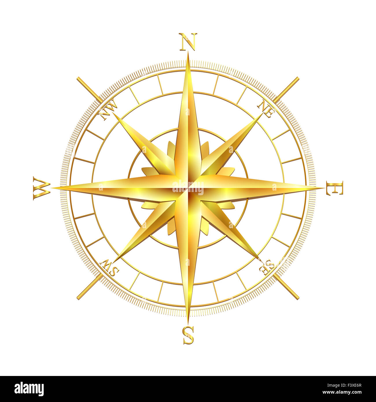 Antique compass rose hi-res stock photography and images - Alamy