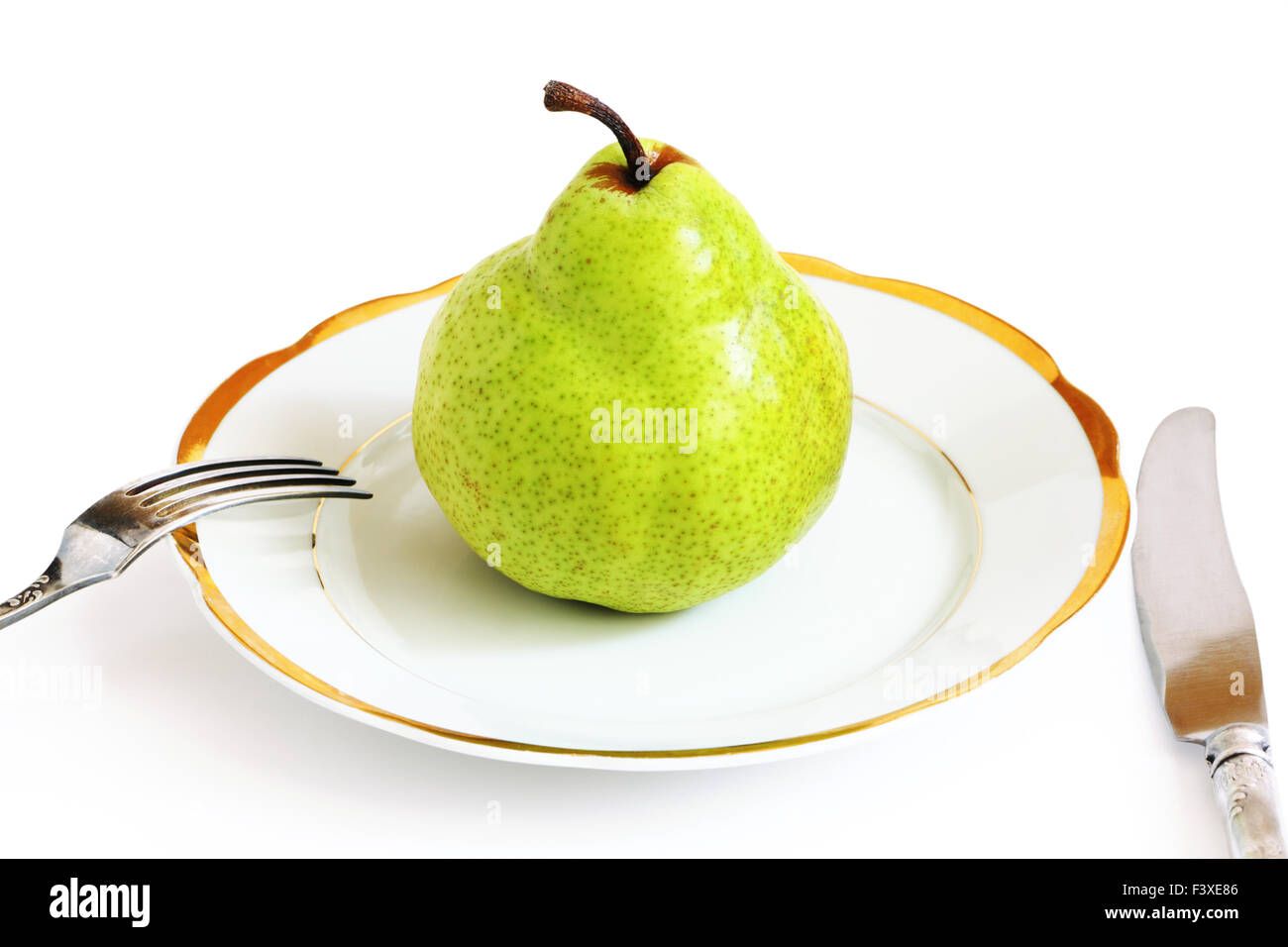 Pear plate hi-res stock photography and images - Alamy