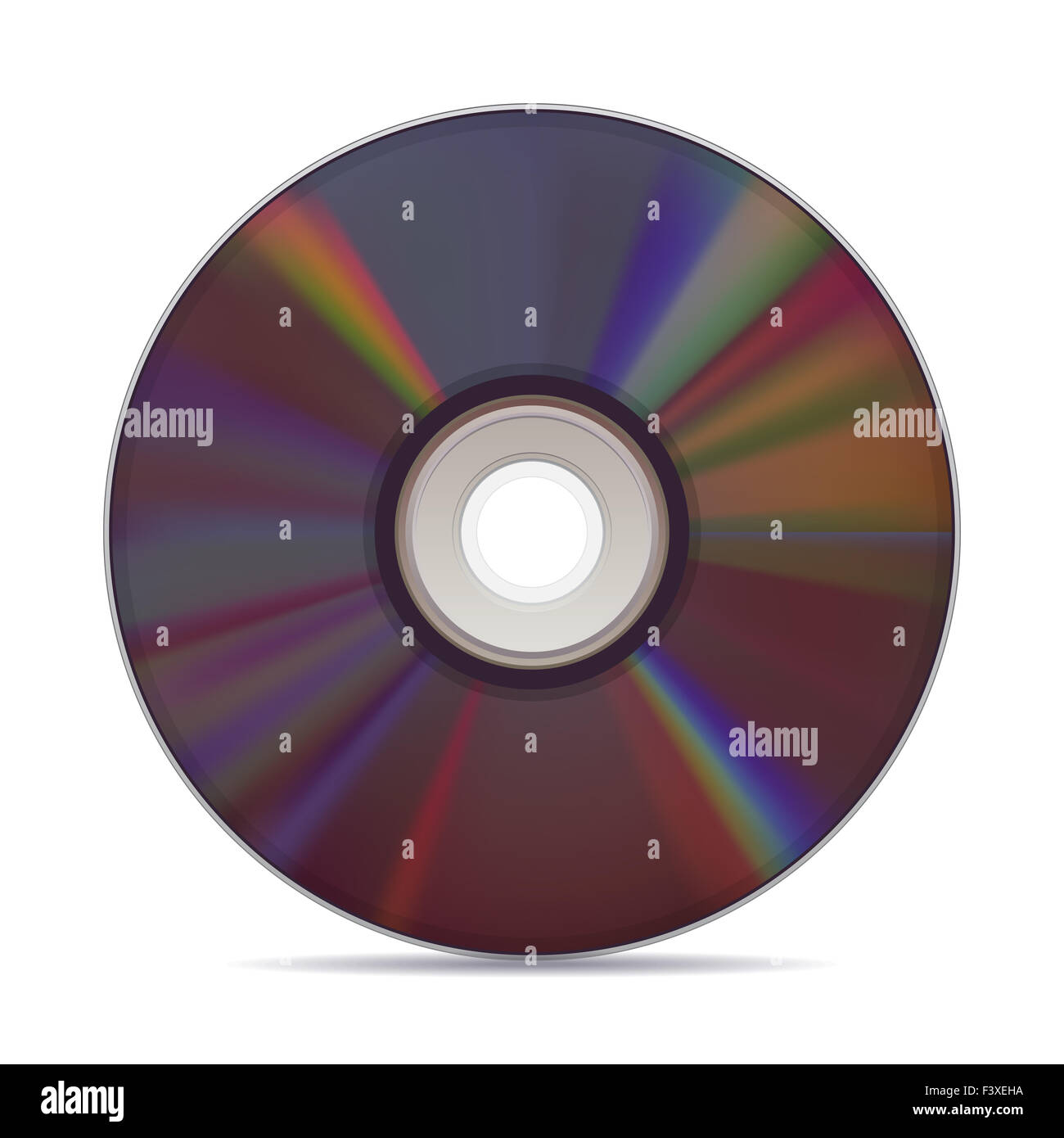 Realistic compact disc on white background Stock Photo - Alamy