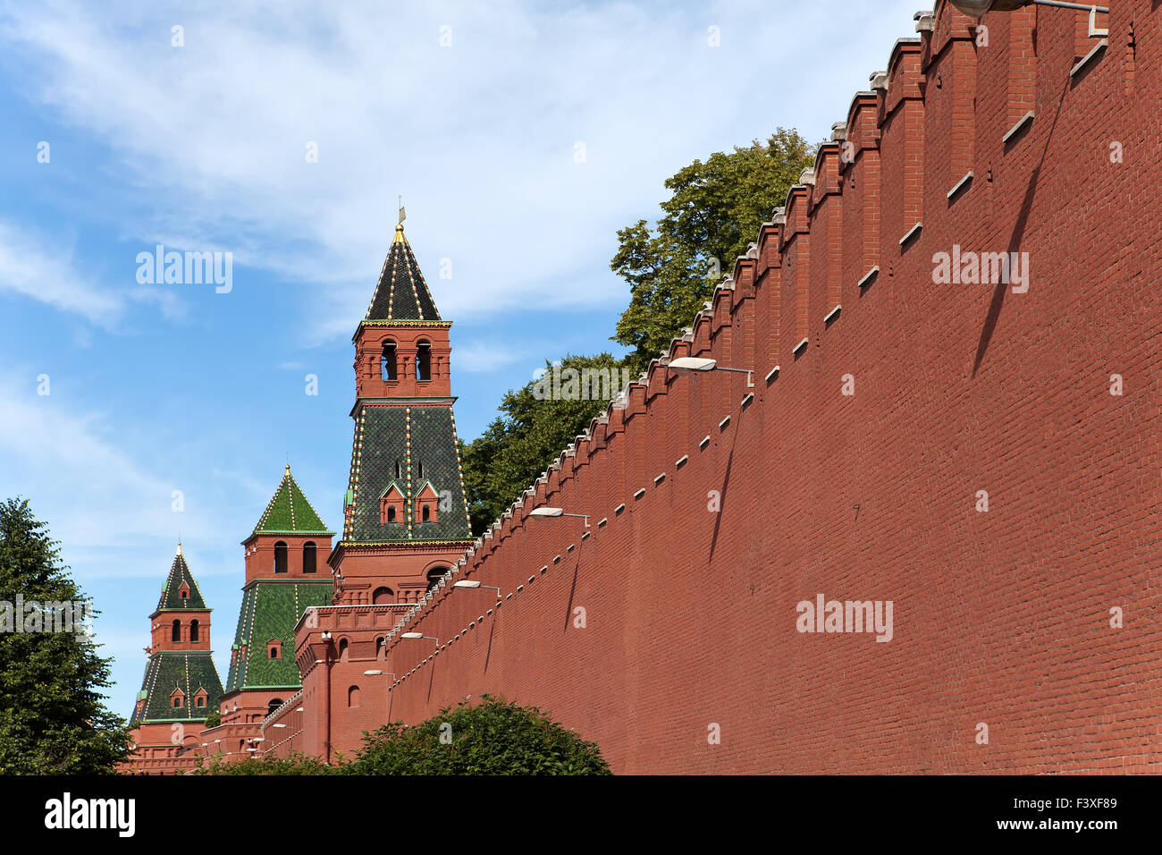 Moscow, Kremlin wall Stock Photo - Alamy