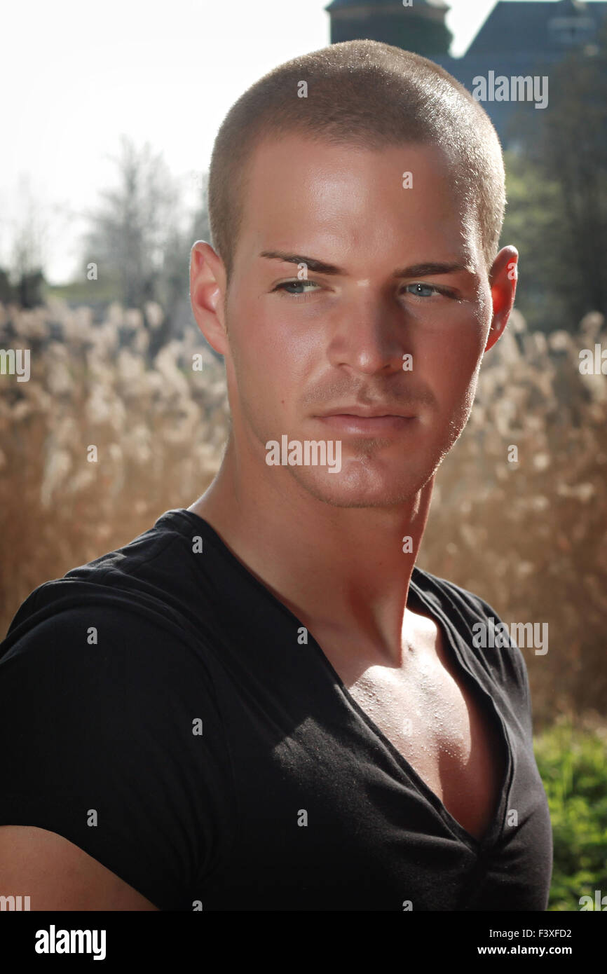 portrait of a good looking man outdoor Stock Photo - Alamy