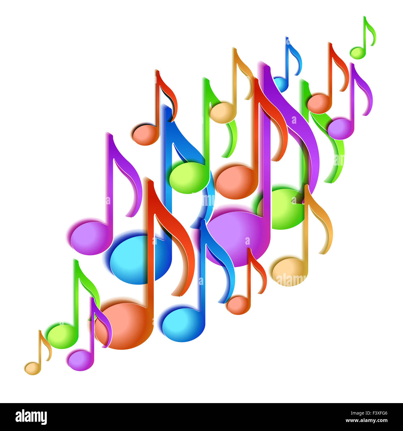 Music note background design Stock Photo - Alamy