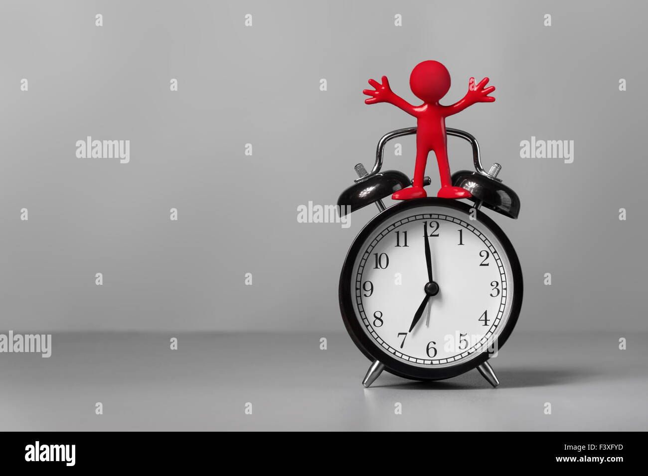 Red man alarm clock hi-res stock photography and images - Alamy