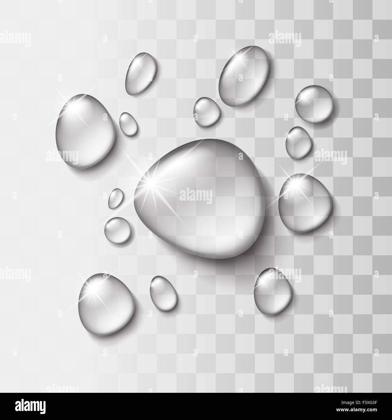 Transparent water drop Stock Photo - Alamy