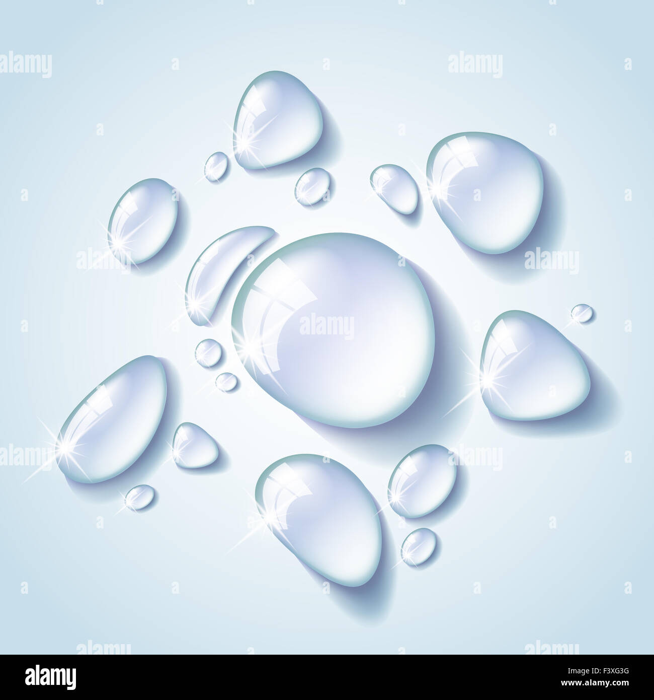 Transparent water drop Stock Photo - Alamy