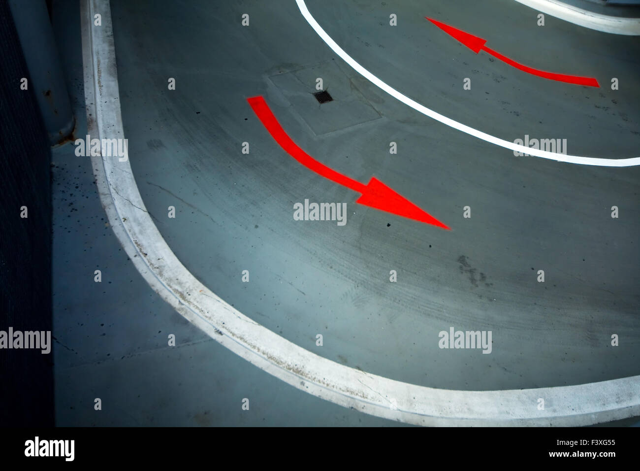 arrow, parking ramp Stock Photo - Alamy