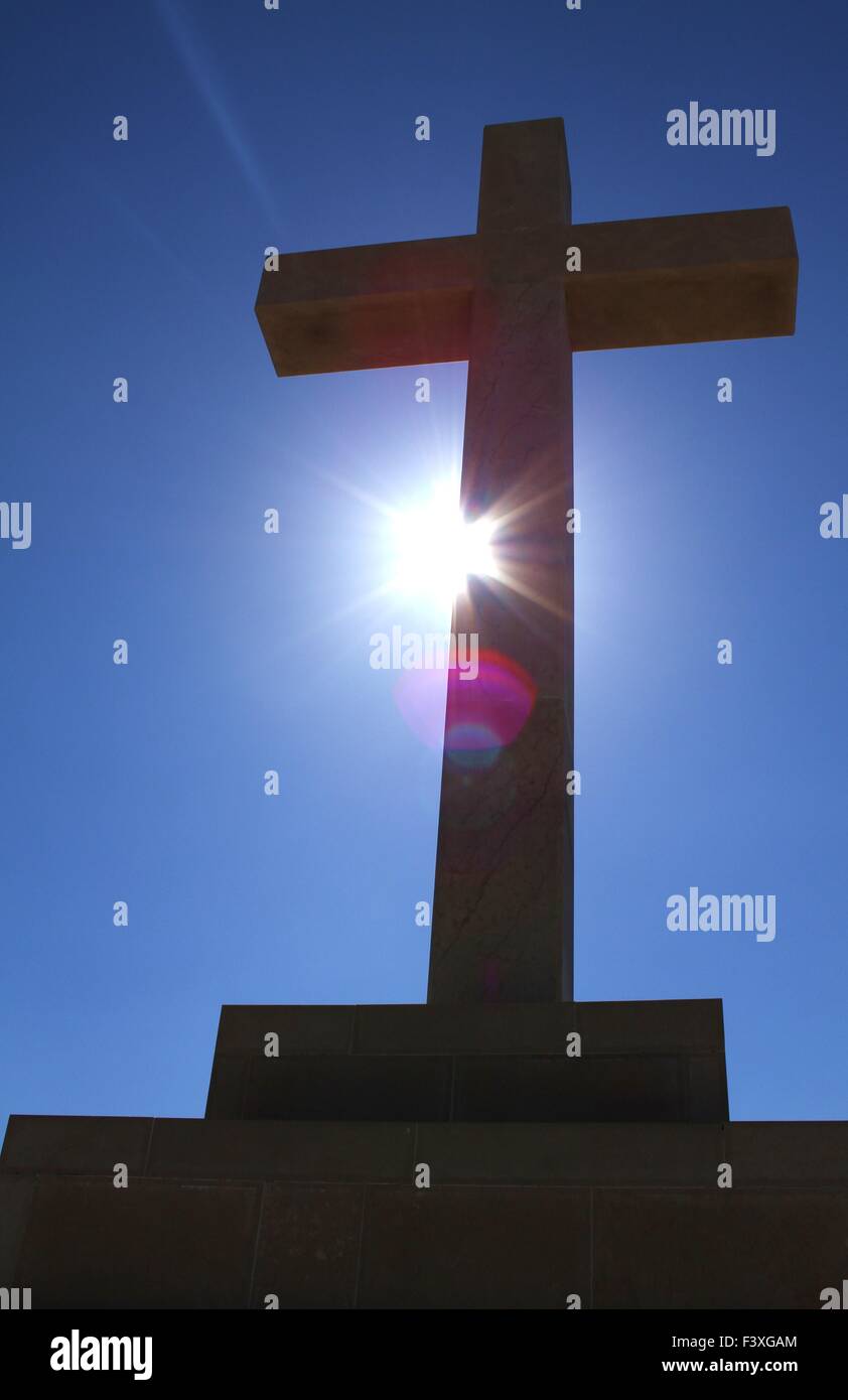 Church stone cross in the sunlight Stock Photo - Alamy